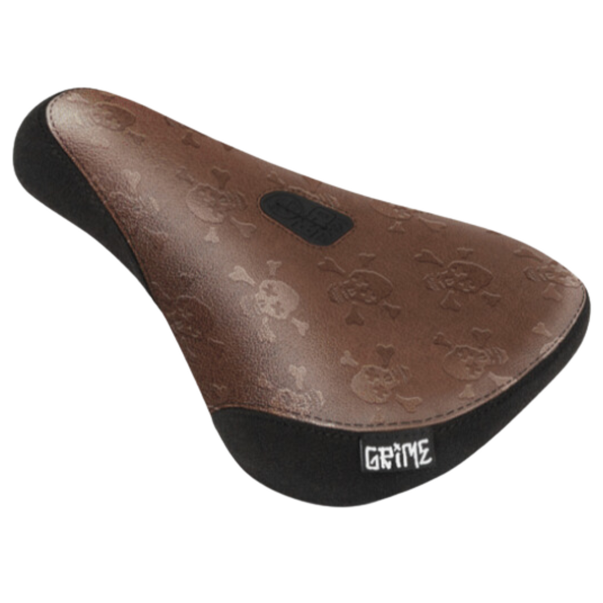 BSD Grime Skull Repeat Pivotal Seat Brown Denim Cox BMX Seats – The ...
