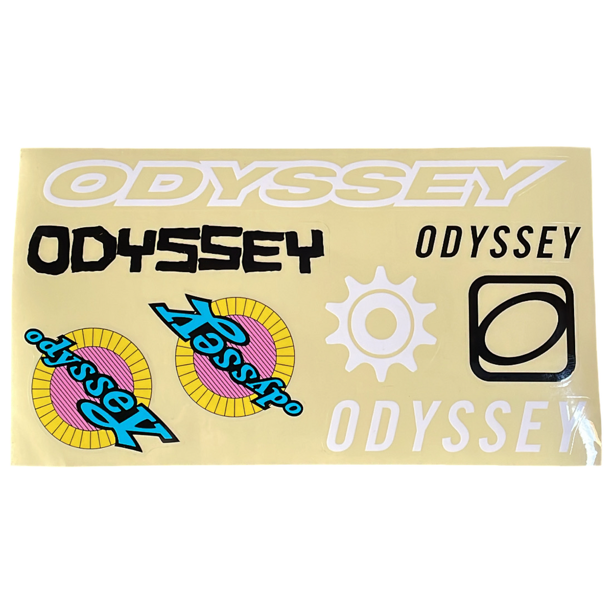 Odyssey 40th Anniversary Retro Sticker Sheet BMX Stickers – The Secret ...