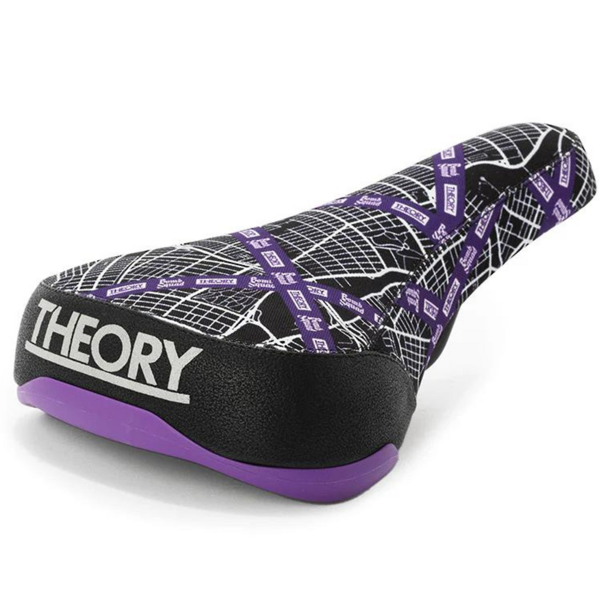 Theory x Bombsquad Railed Seat Black Purple BMX Seats – The Secret BMX Shop