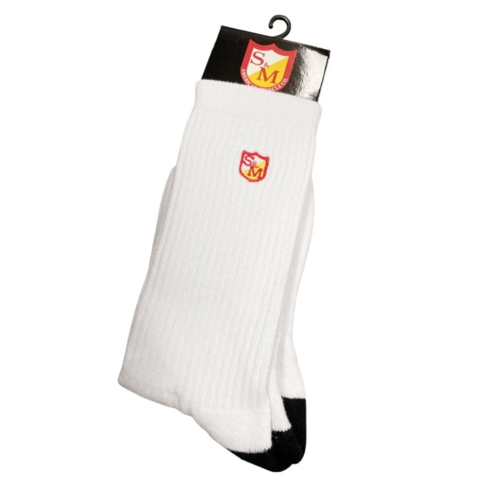 S&M Block Socks White BMX Sock – The Secret BMX Shop
