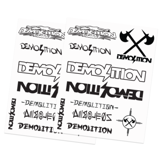 Demolition Sticker Sheet BMX Stickers – The Secret BMX Shop