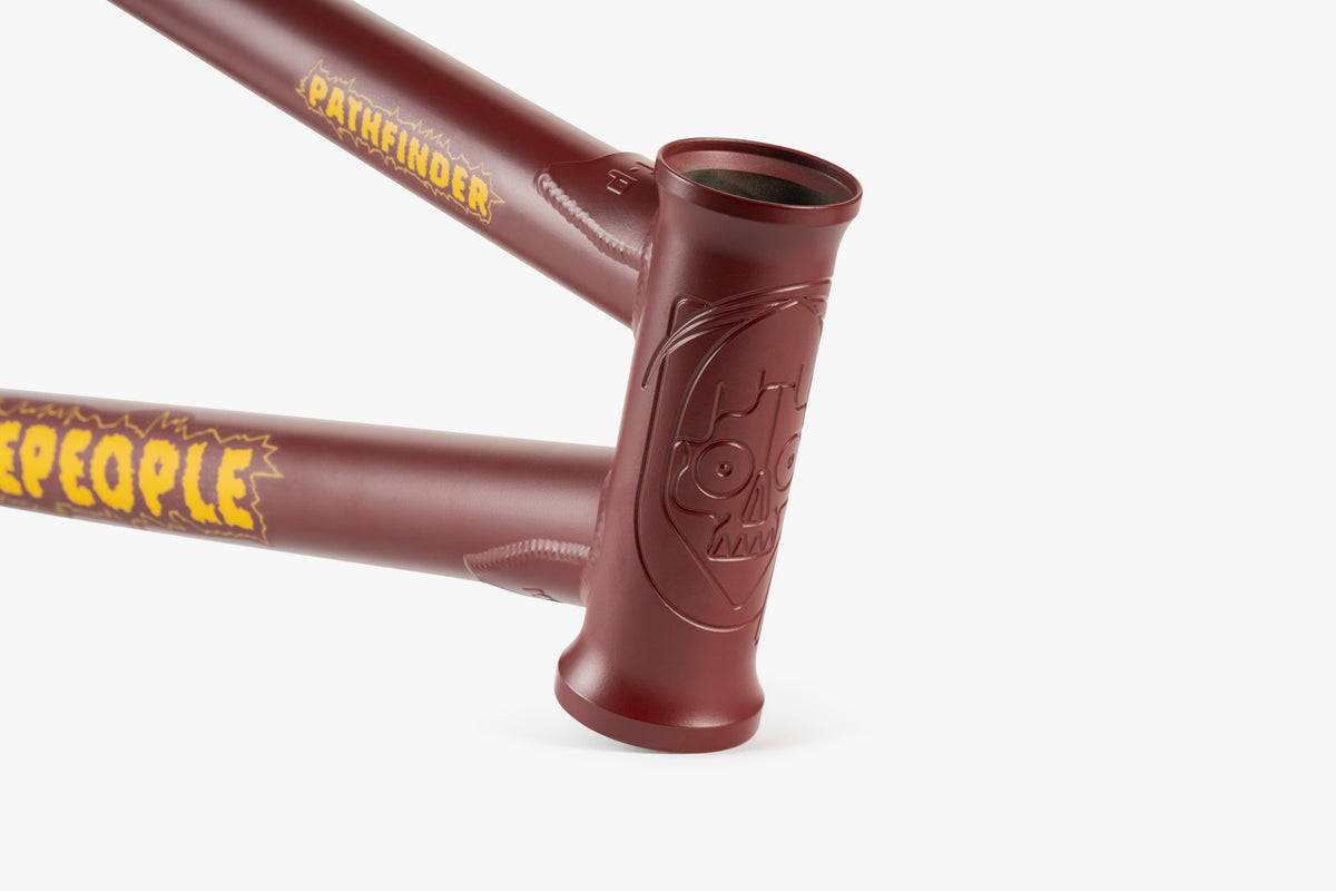 We The People Pathfinder Frame Matte Burgundy BMX Frames – The Secret ...