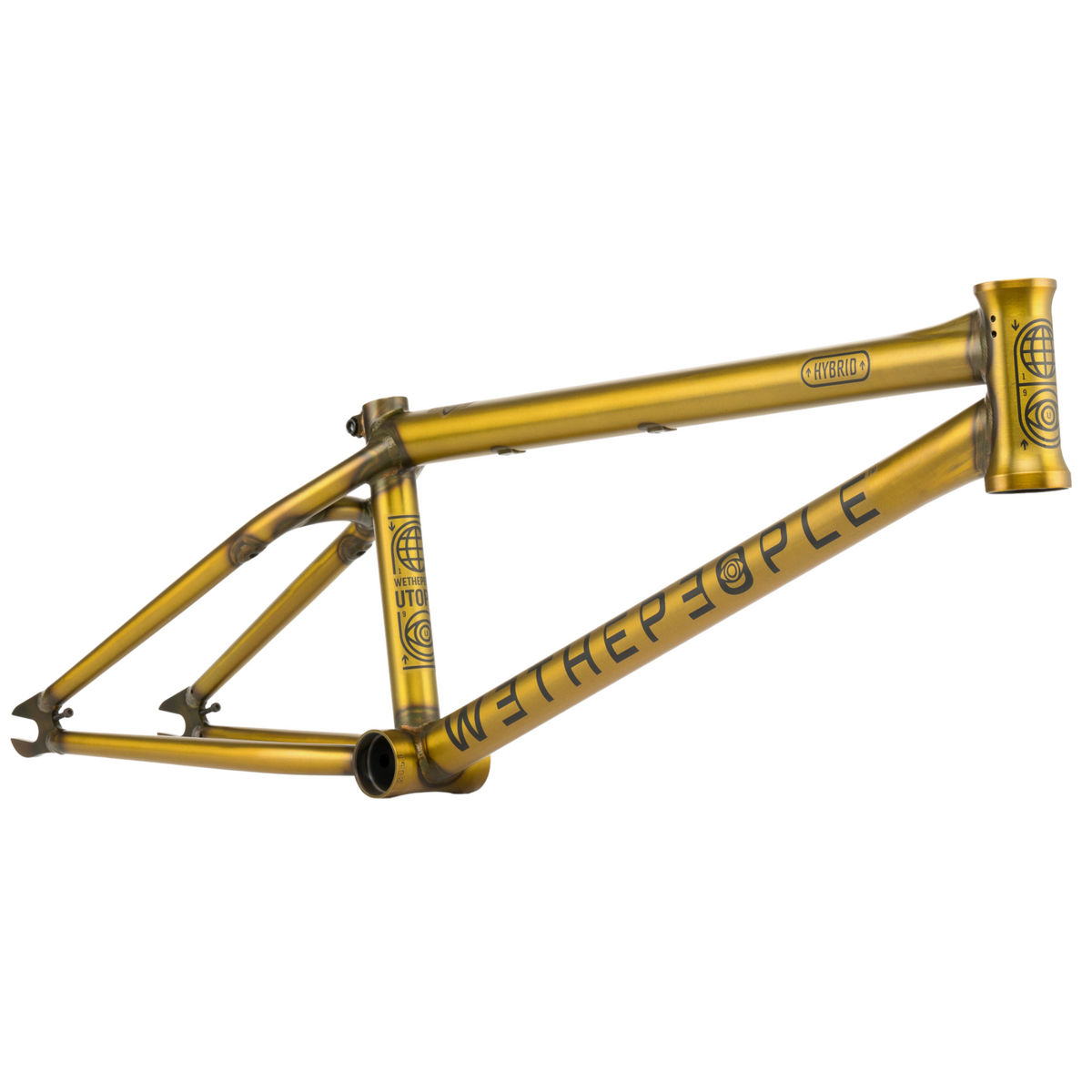 We The People Utopia Hybrid Frame Matte Trans Gold BMX Frames – The ...